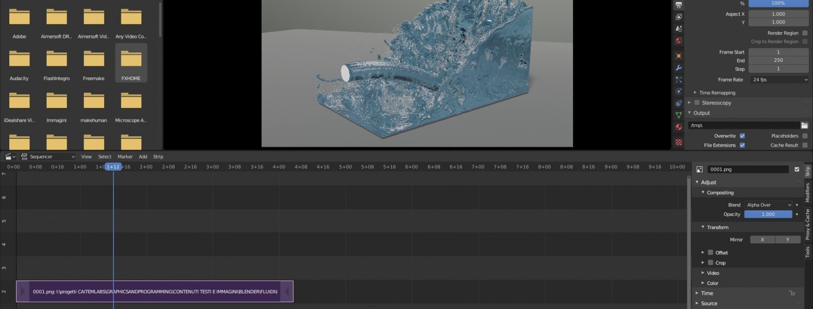 Blender Convert A Sequence Of Images Into Mp4 Video