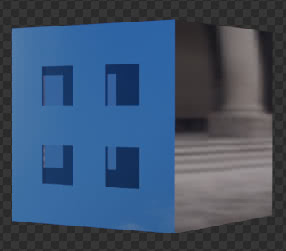 Blender: Adding reflections to only part of an object